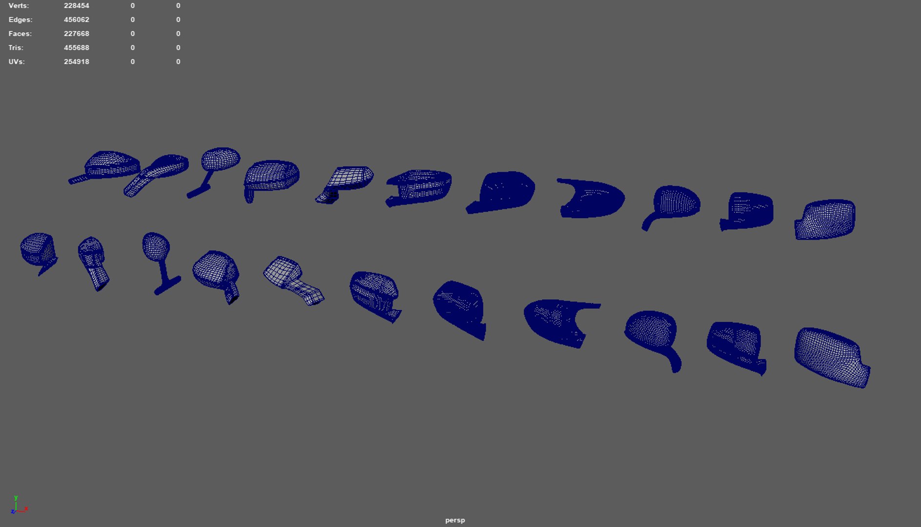 3D Model Car Side View Mirrors Pack - TurboSquid 1983132