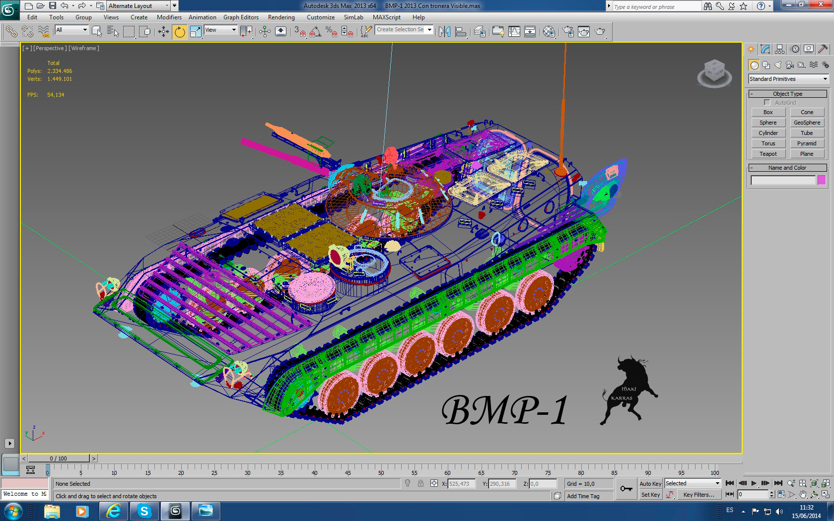 3ds max bmp-1 infantry