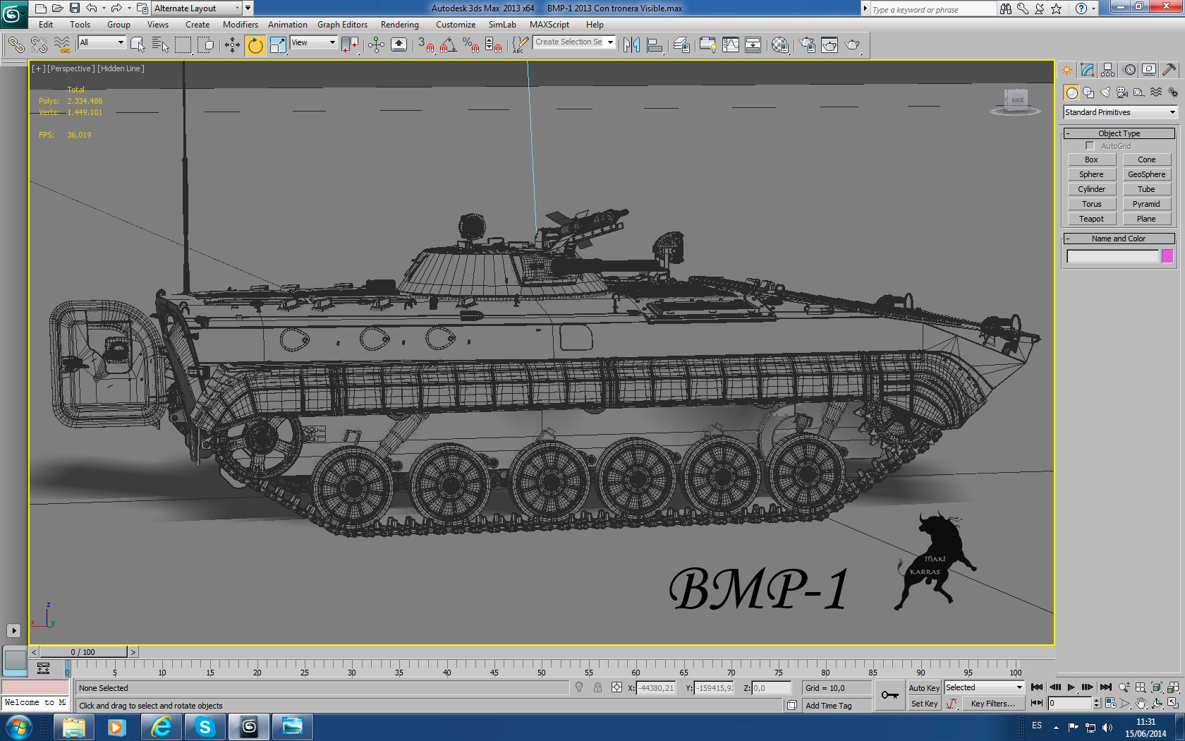 3ds max bmp-1 infantry
