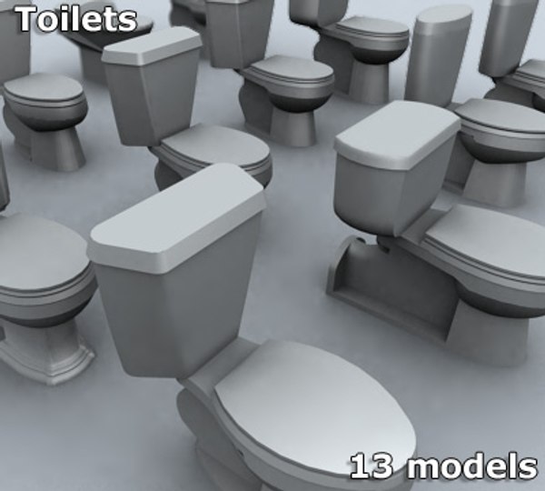 toilets 3d model
