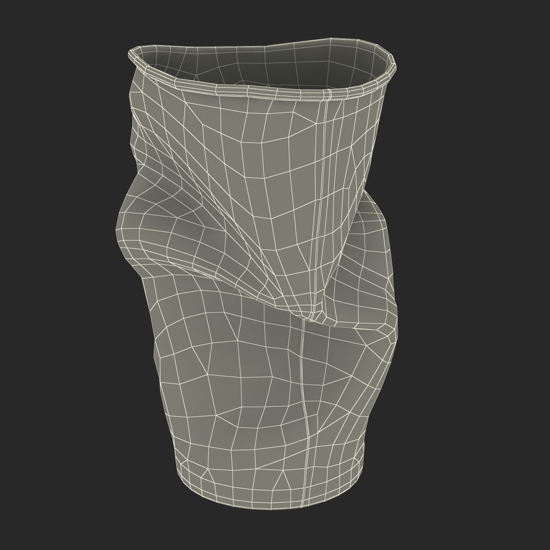 Crumpled Drink Cup 2 C4d