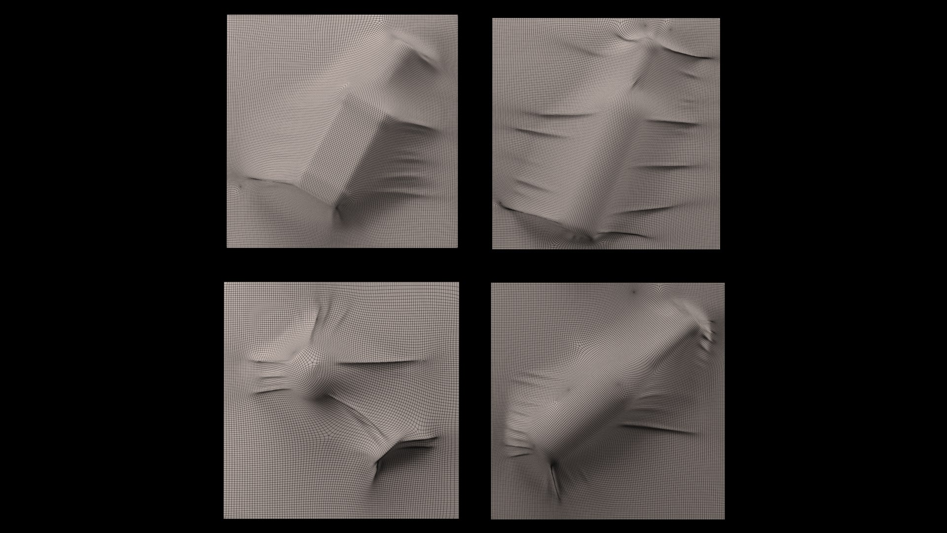 3D Model Drinkware Pressing Through Fabric SET And Alpha Displace ...