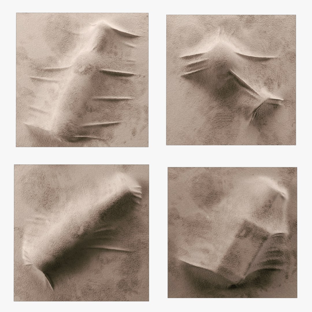 3D Model Drinkware Pressing Through Fabric SET And Alpha Displace ...