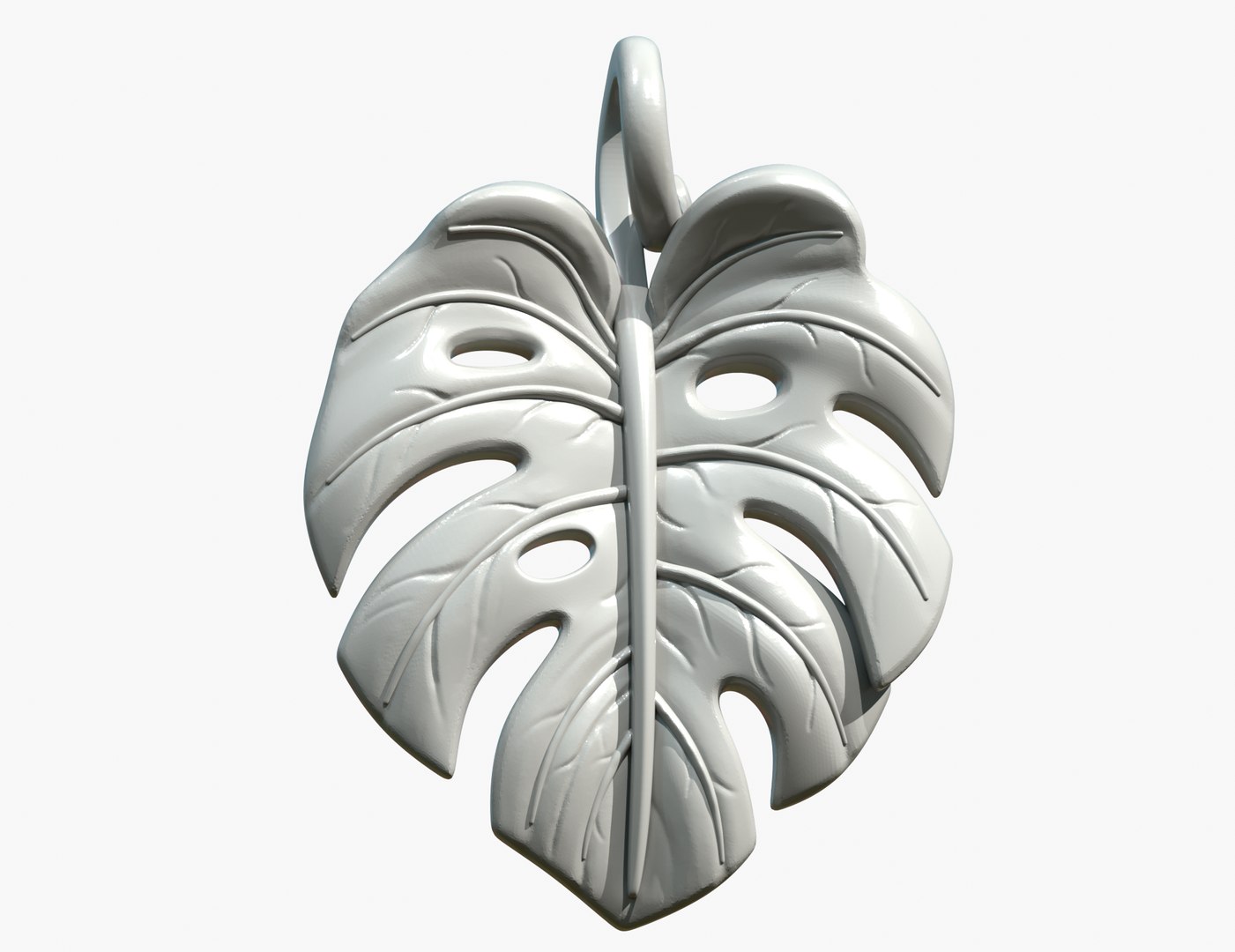 Monstera Leaf Pendant 3D Model - TurboSquid 2223647