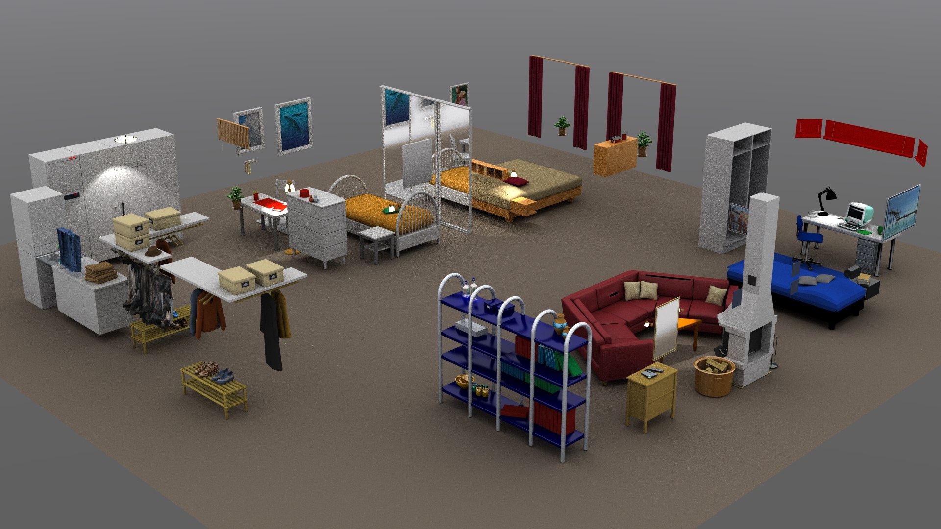 3D Inventory And Furnitures Model - TurboSquid 2031205