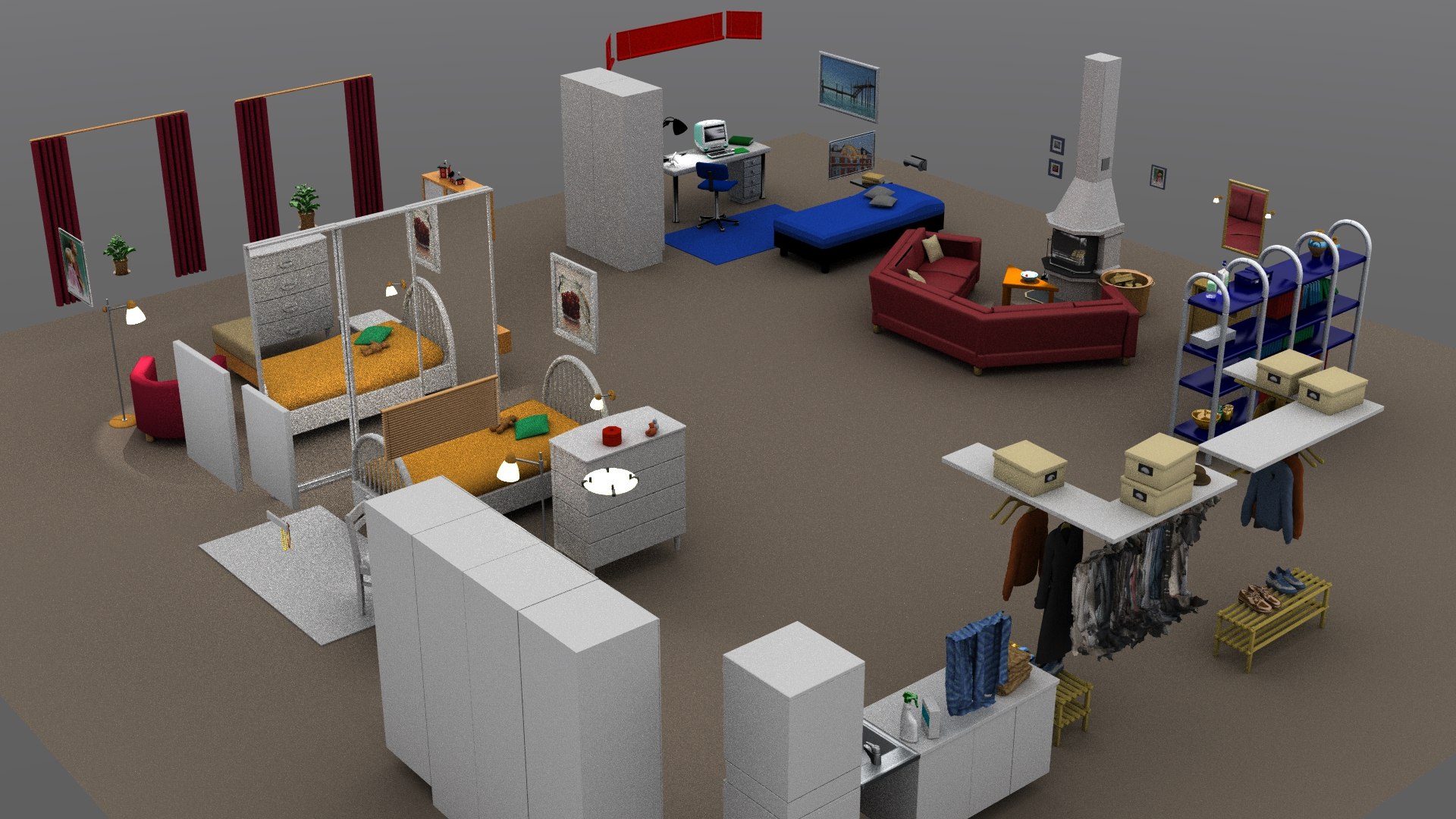 3D Inventory And Furnitures Model - TurboSquid 2031205