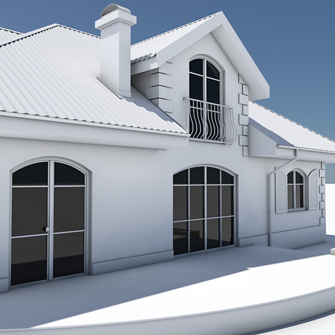 3d Model Of Single House Garage