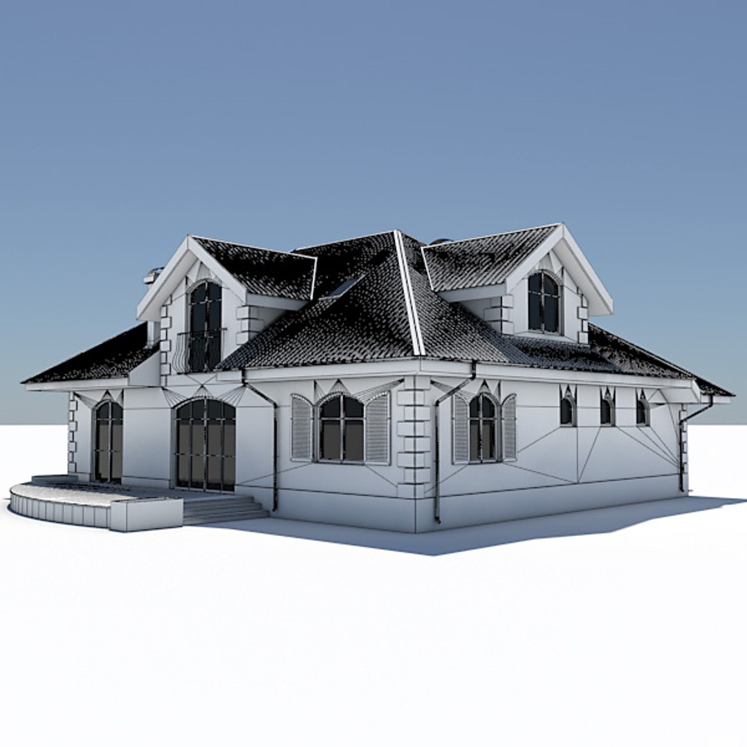 3d Model Of Single House Garage