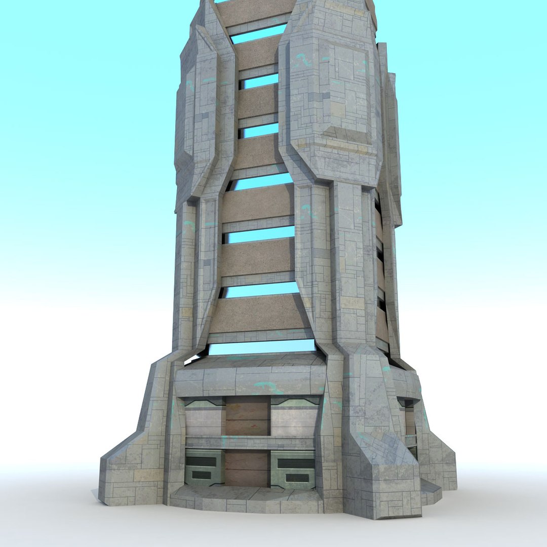 3d Sci Fi Futuristic Building
