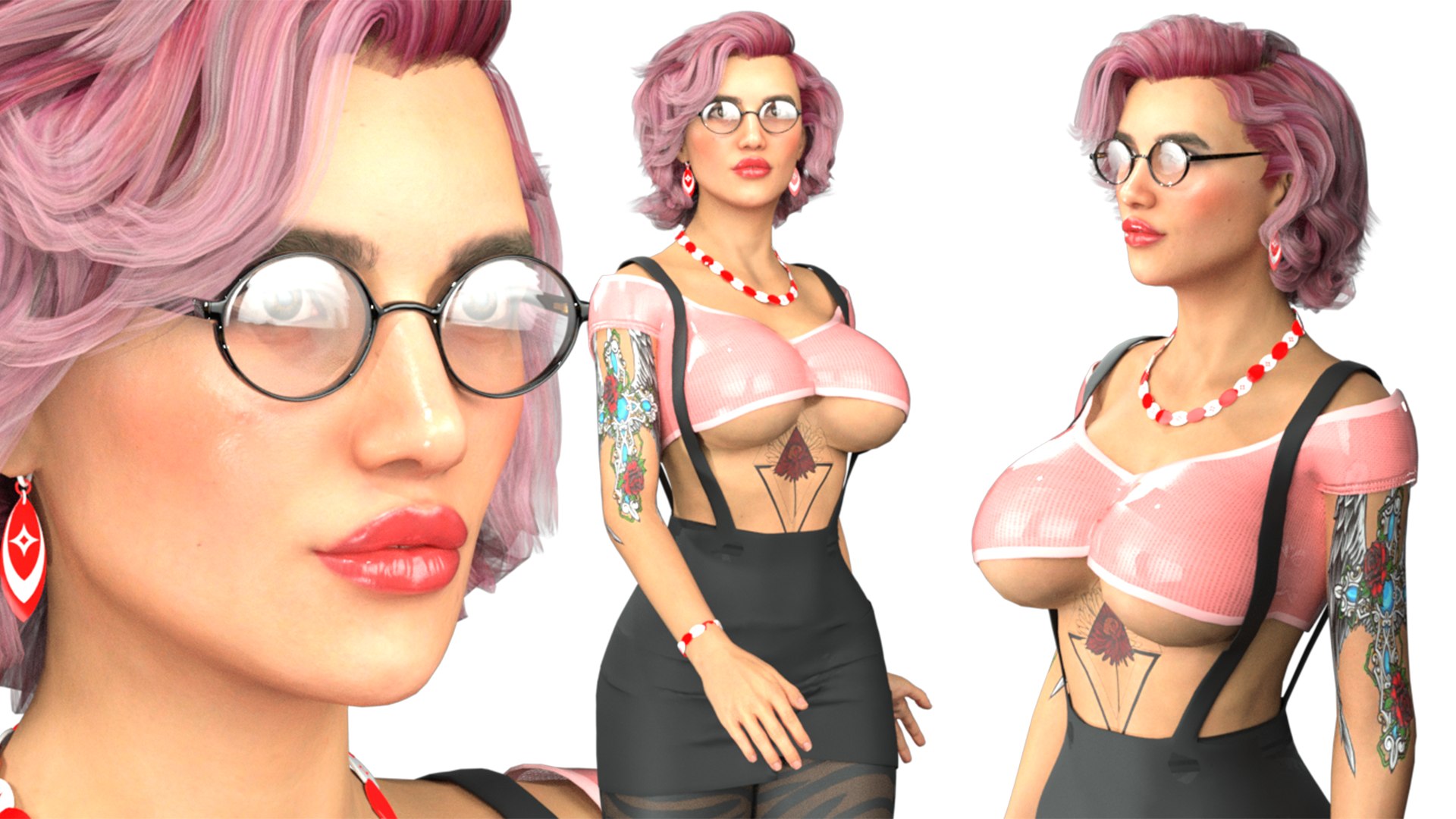 3d Realistic Rigged Hot And Sexy Girl Sophie Character 3d Model Model Turbosquid 2184537
