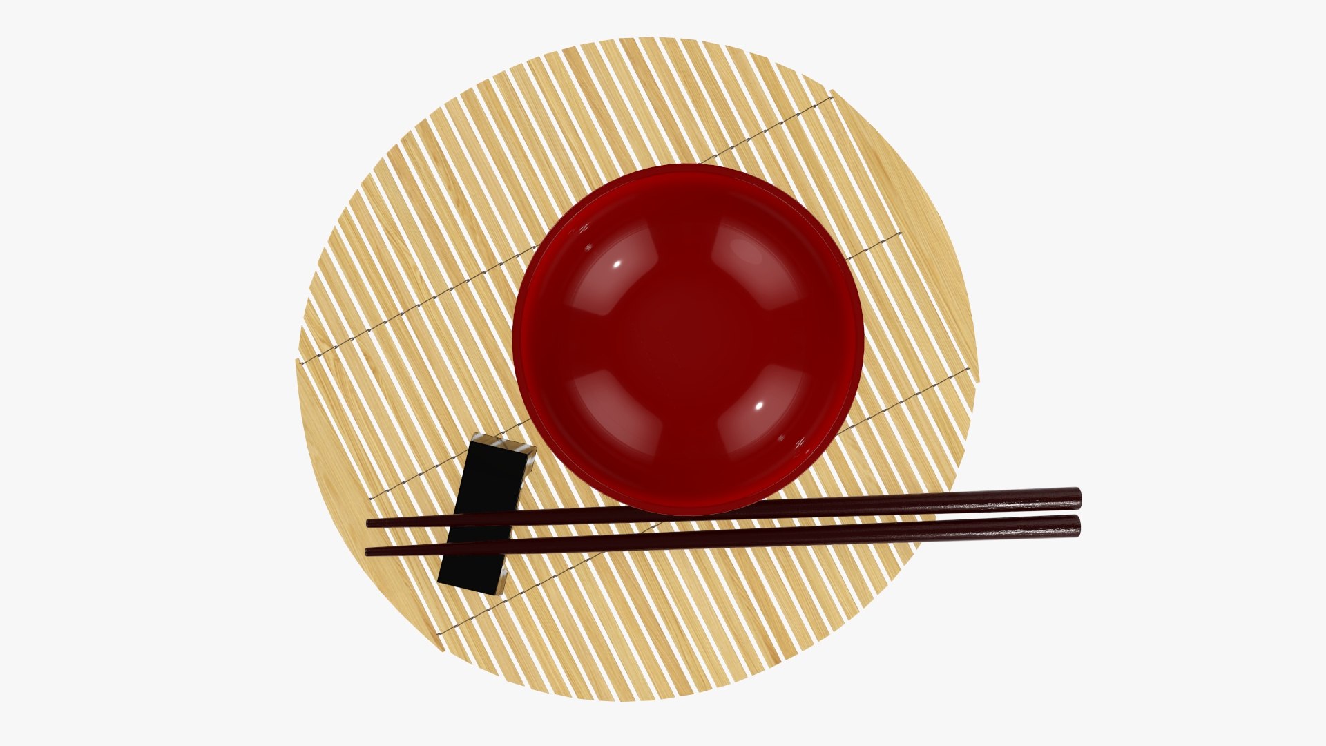 3D Model Bowl Stick Chopstick - TurboSquid 1585457