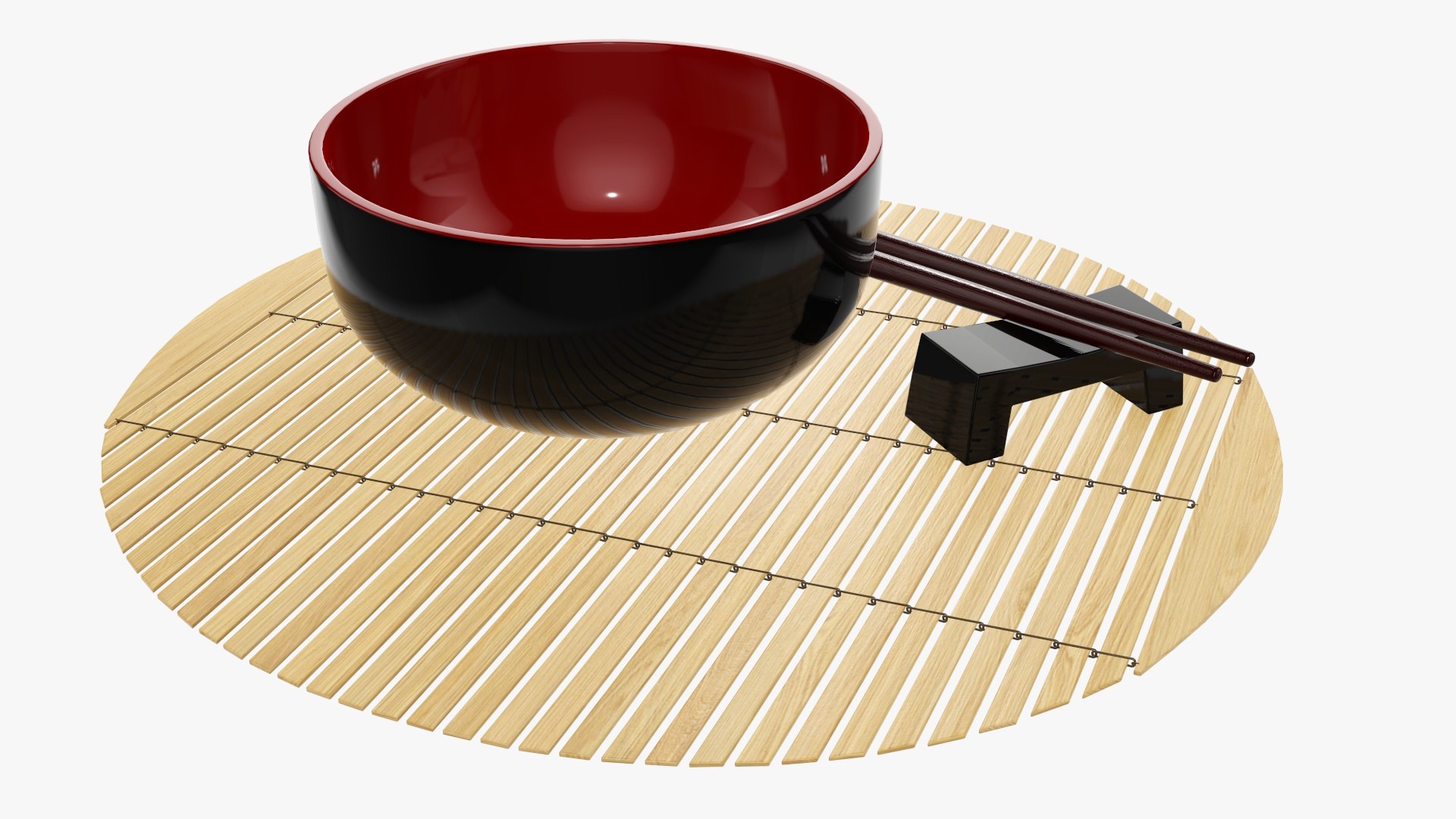 3D Model Bowl Stick Chopstick - TurboSquid 1585457