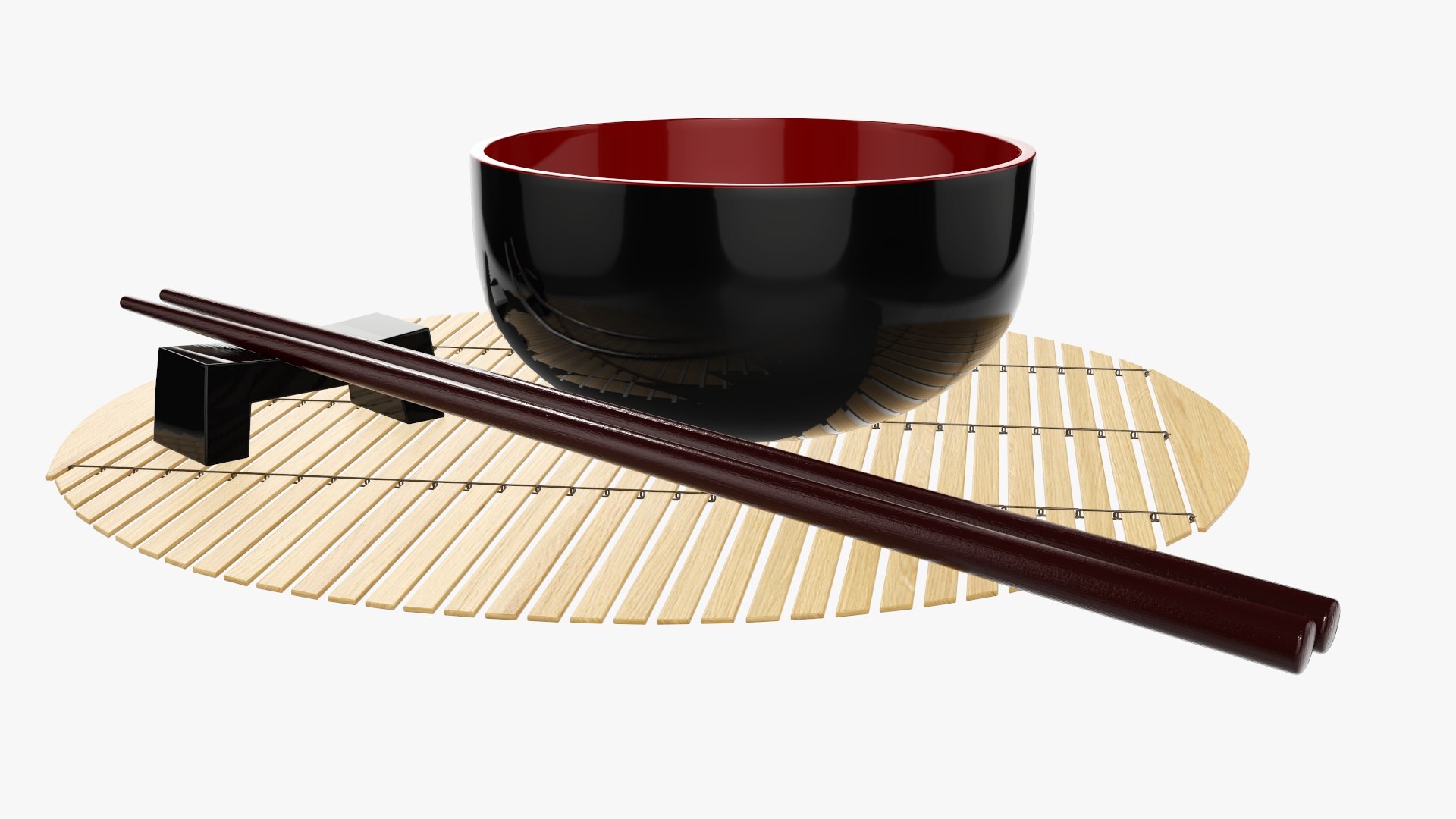 3D Model Bowl Stick Chopstick - TurboSquid 1585457