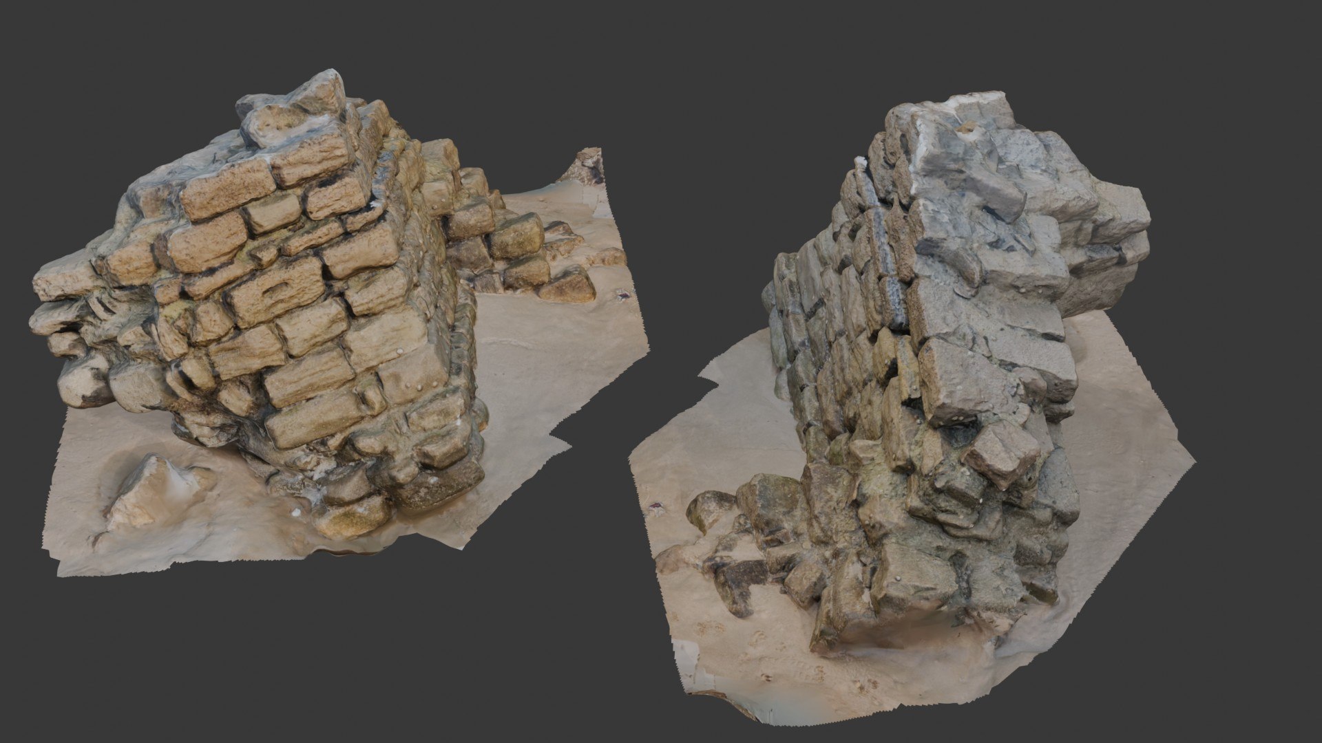 3D Ancient Stone Wall Scan - TurboSquid 2386593