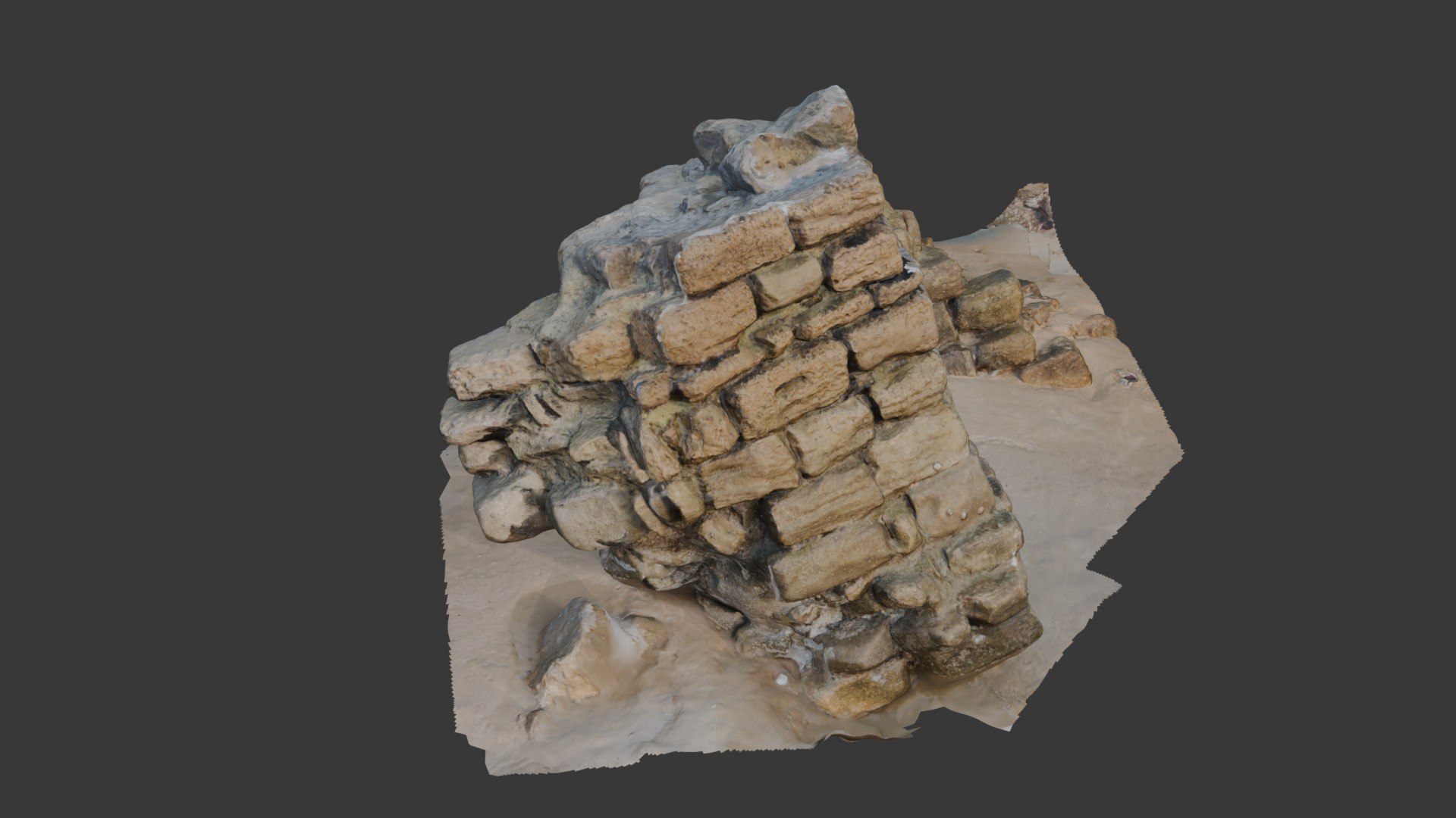 3D Ancient Stone Wall Scan - TurboSquid 2386593