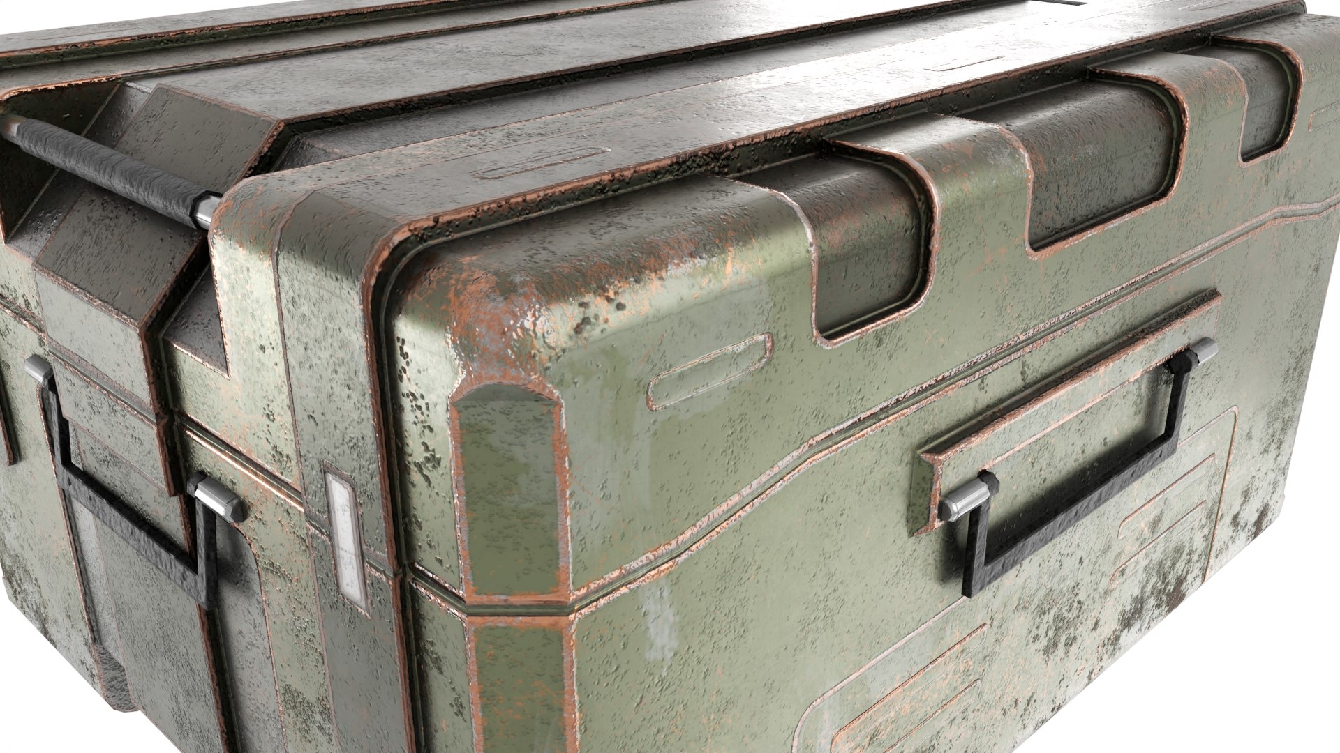 Sci-fi Military Crate 3D model - TurboSquid 2009577