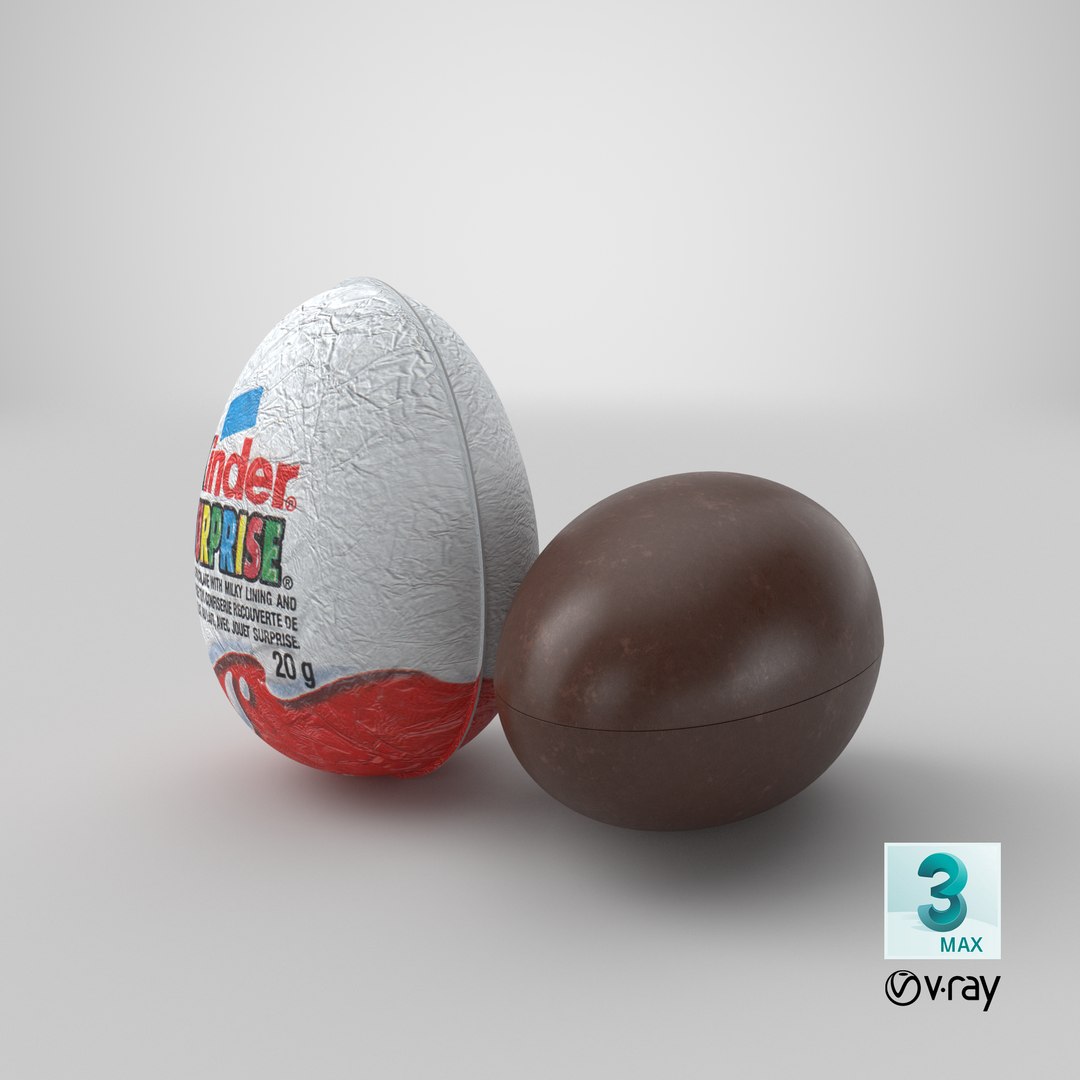 3D Model Real Kinder Egg - TurboSquid 1566546