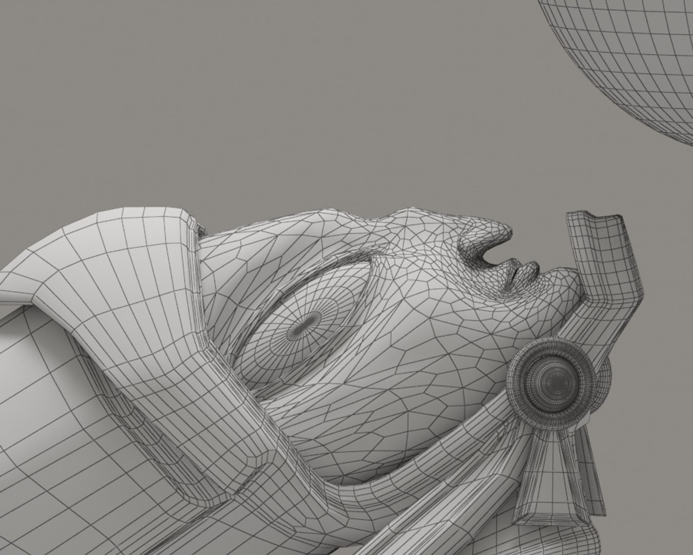 3d Alien Mayan Astronaut Model