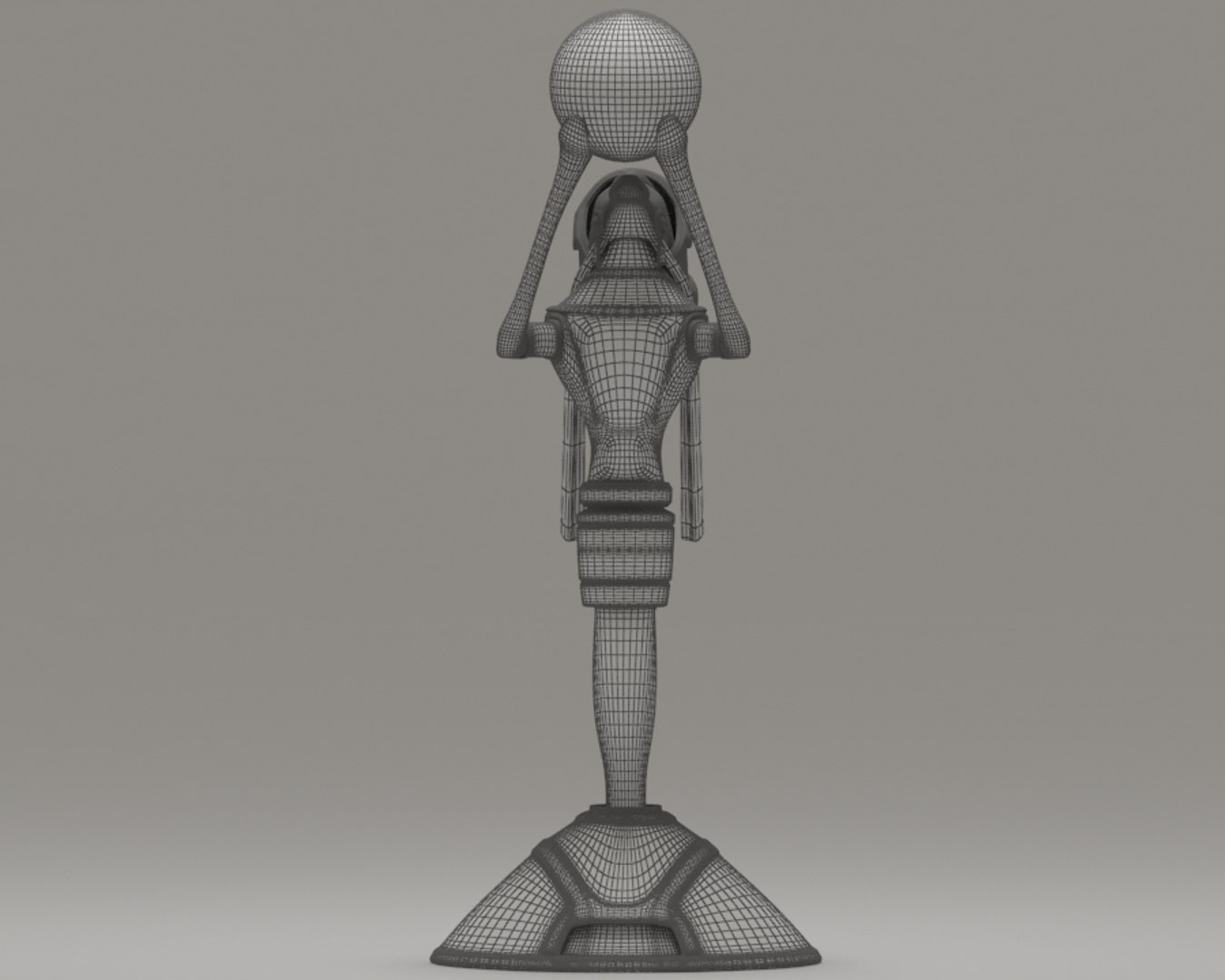 3d Alien Mayan Astronaut Model