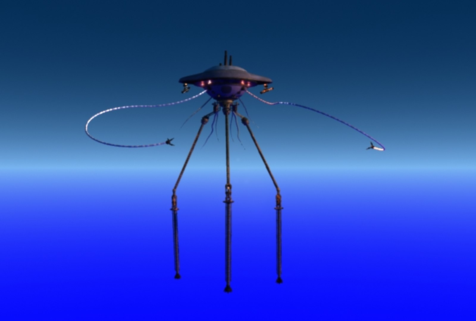 1950s Martian Machine 3d Model