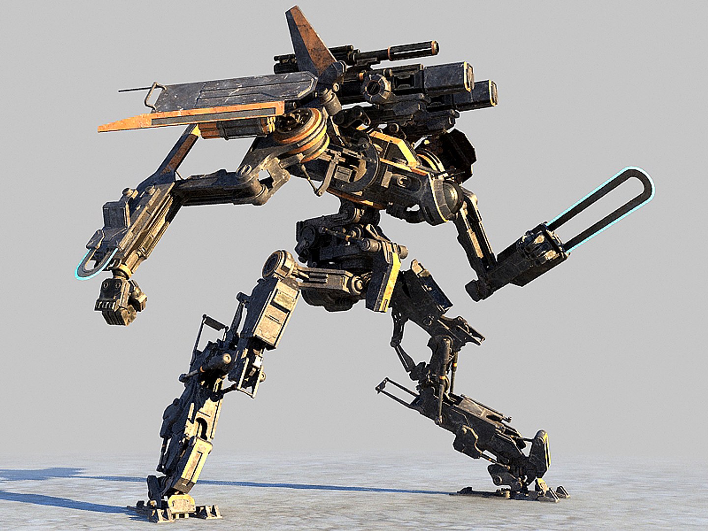 3d Robot Mech Droid Model