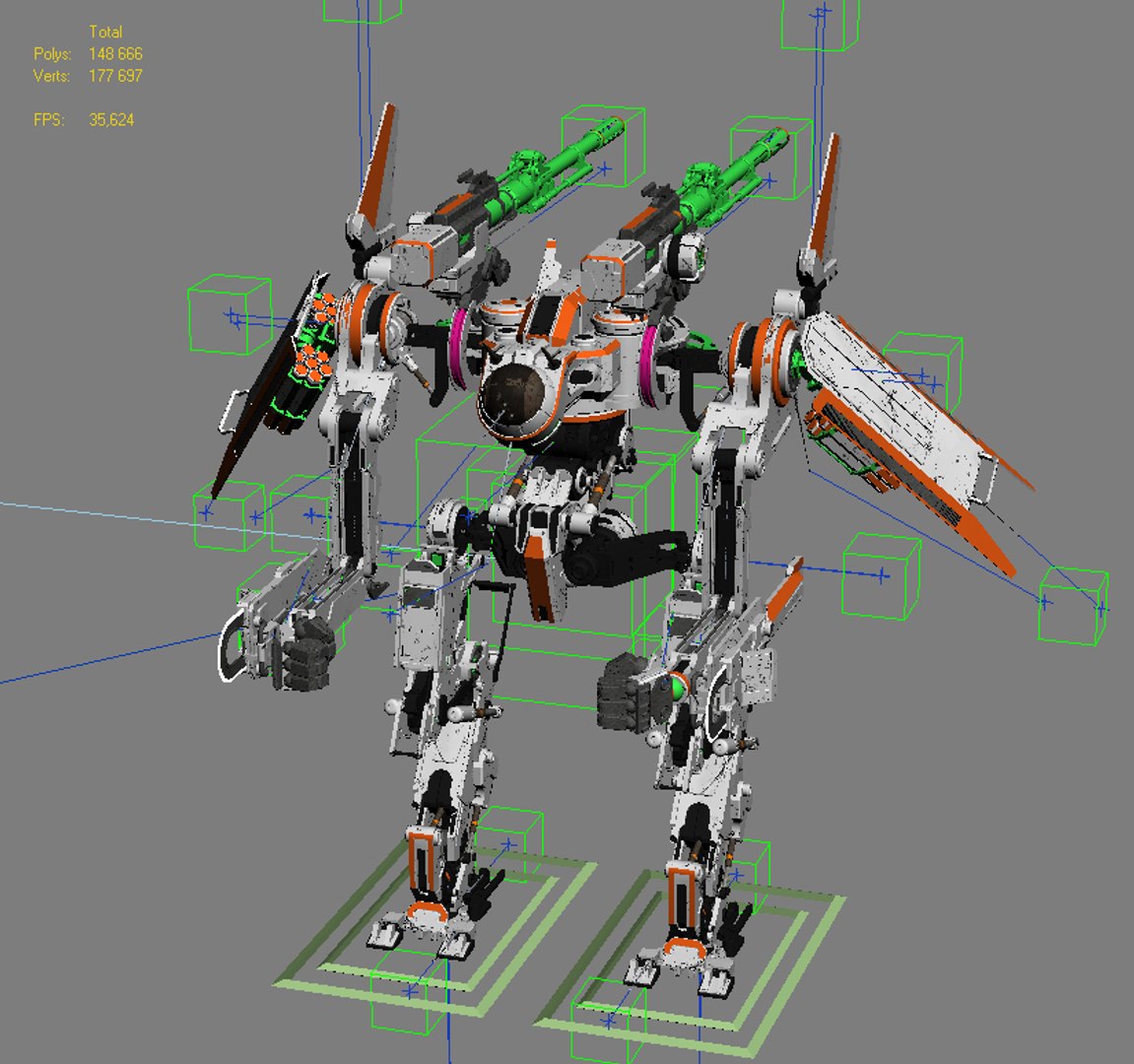3d Robot Mech Droid Model