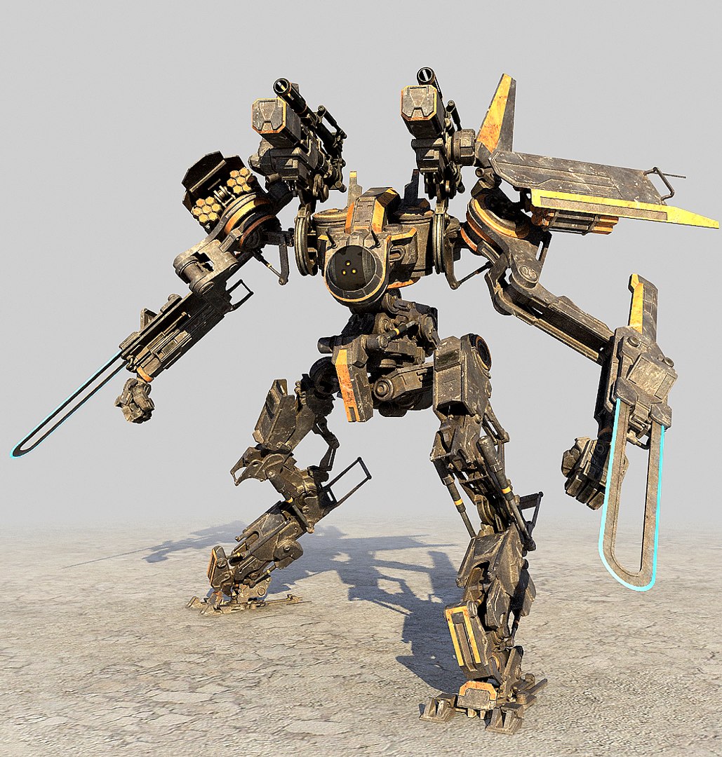 3d Robot Mech Droid Model