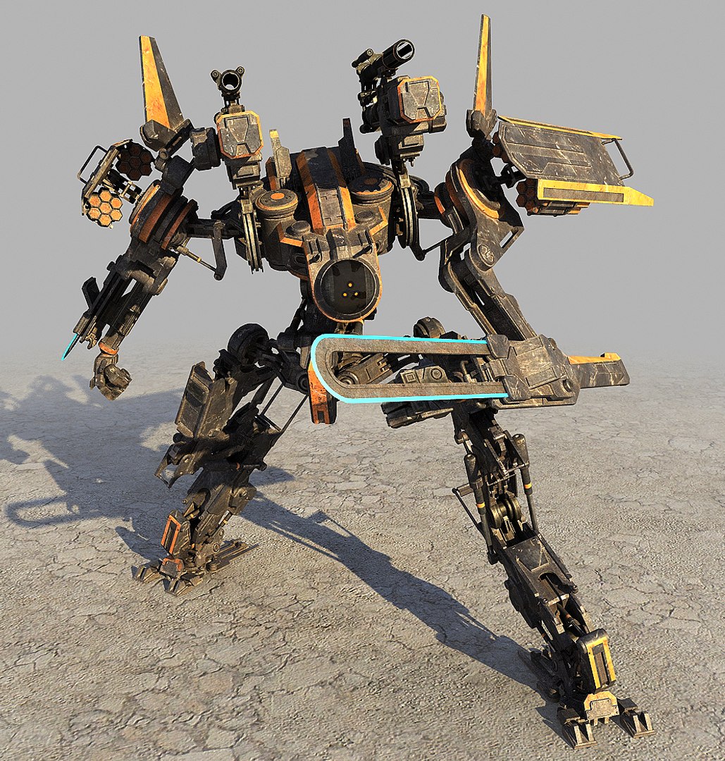 3d Robot Mech Droid Model