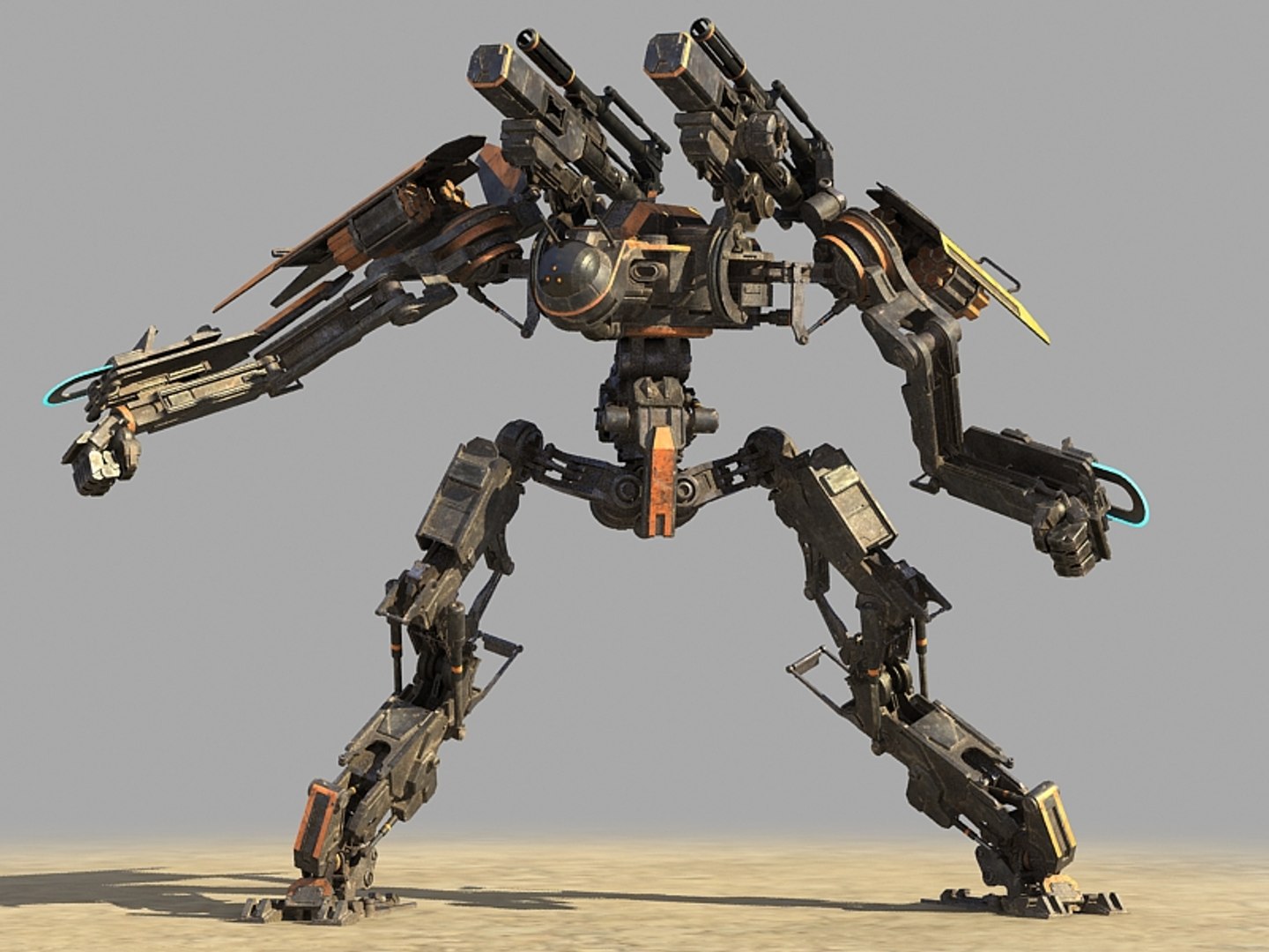 3d Robot Mech Droid Model