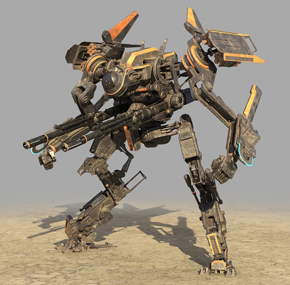 3d Robot Mech Droid Model