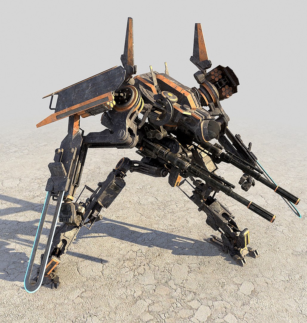 3d Robot Mech Droid Model