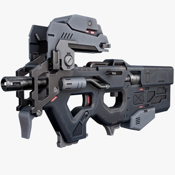 3D futuristic p90 model - TurboSquid 1580496