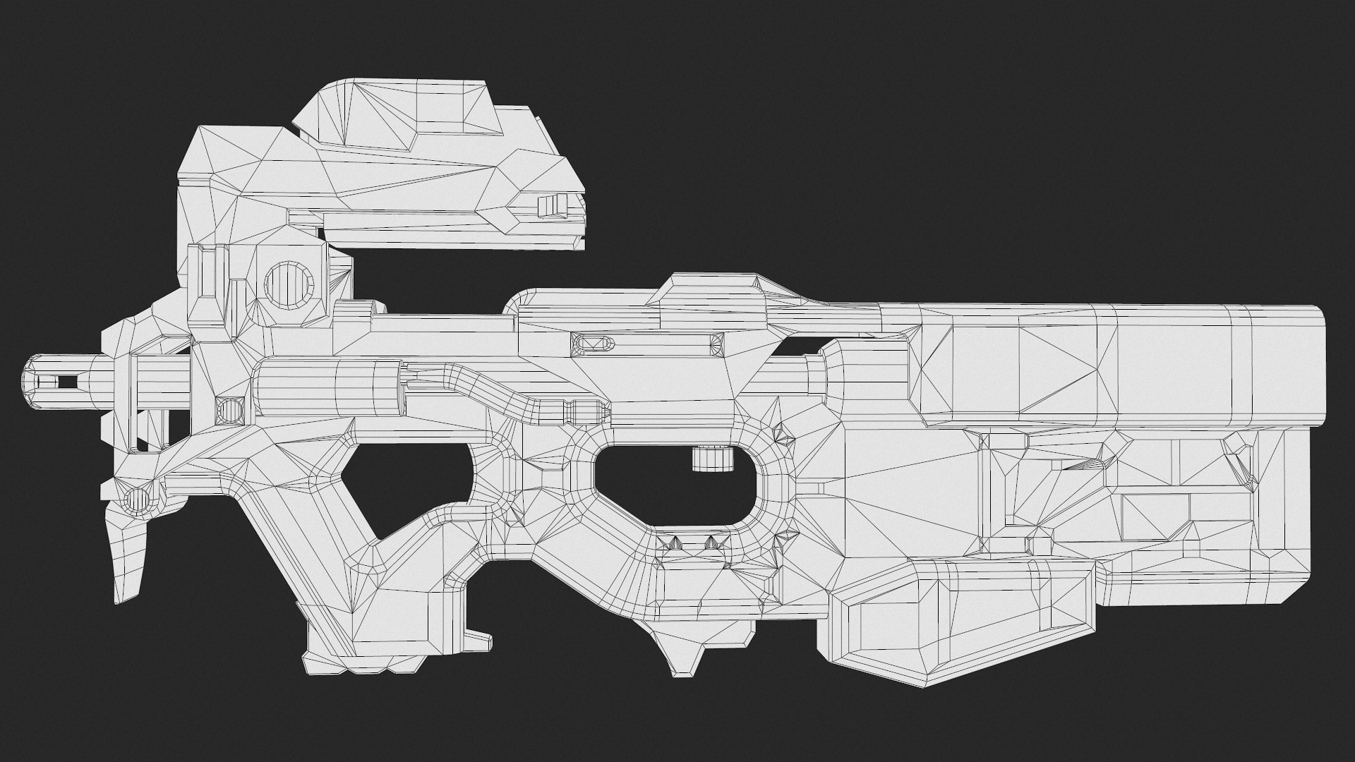 3D Futuristic P90 Model - TurboSquid 1580496