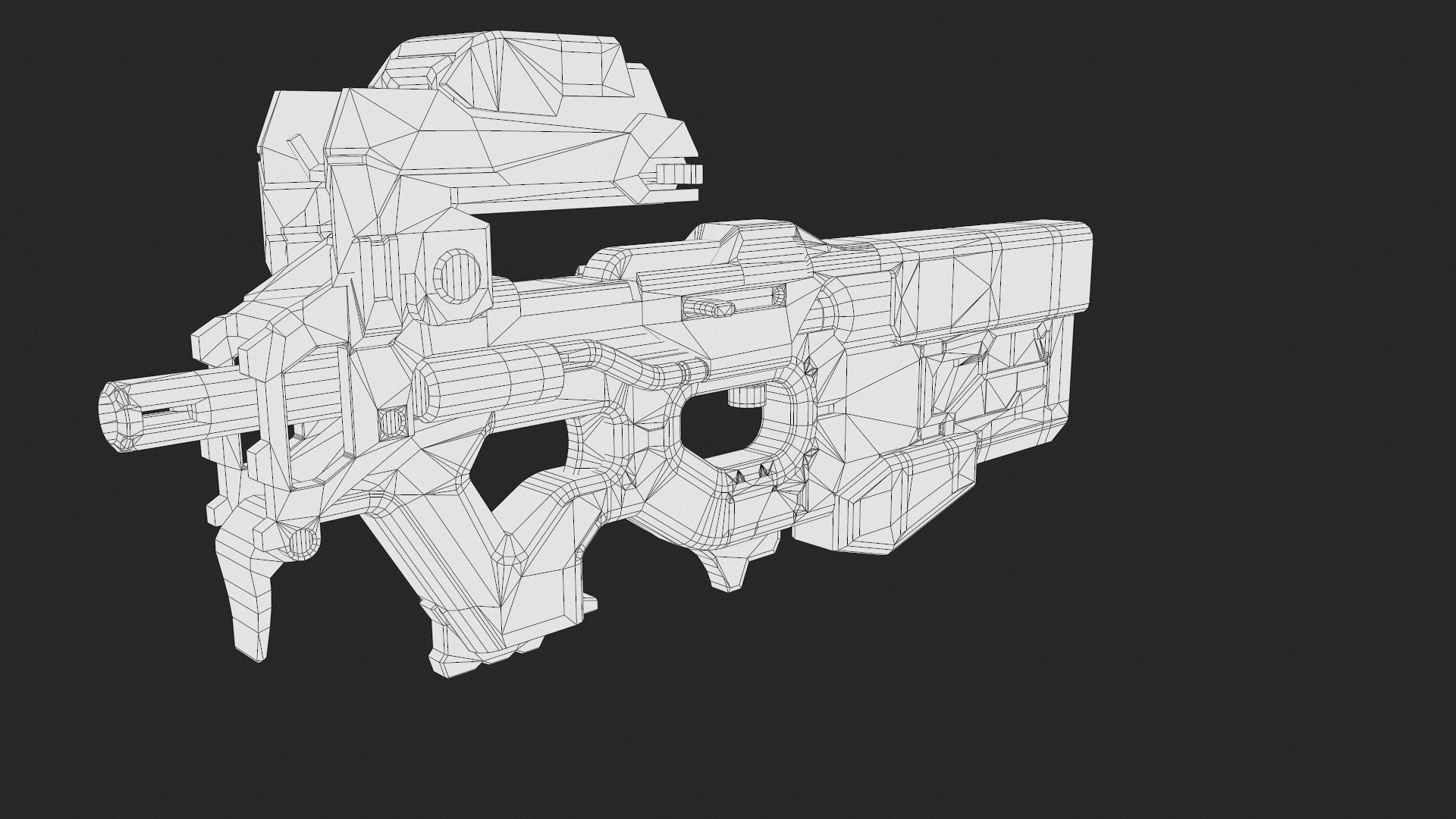 3D Futuristic P90 Model - TurboSquid 1580496