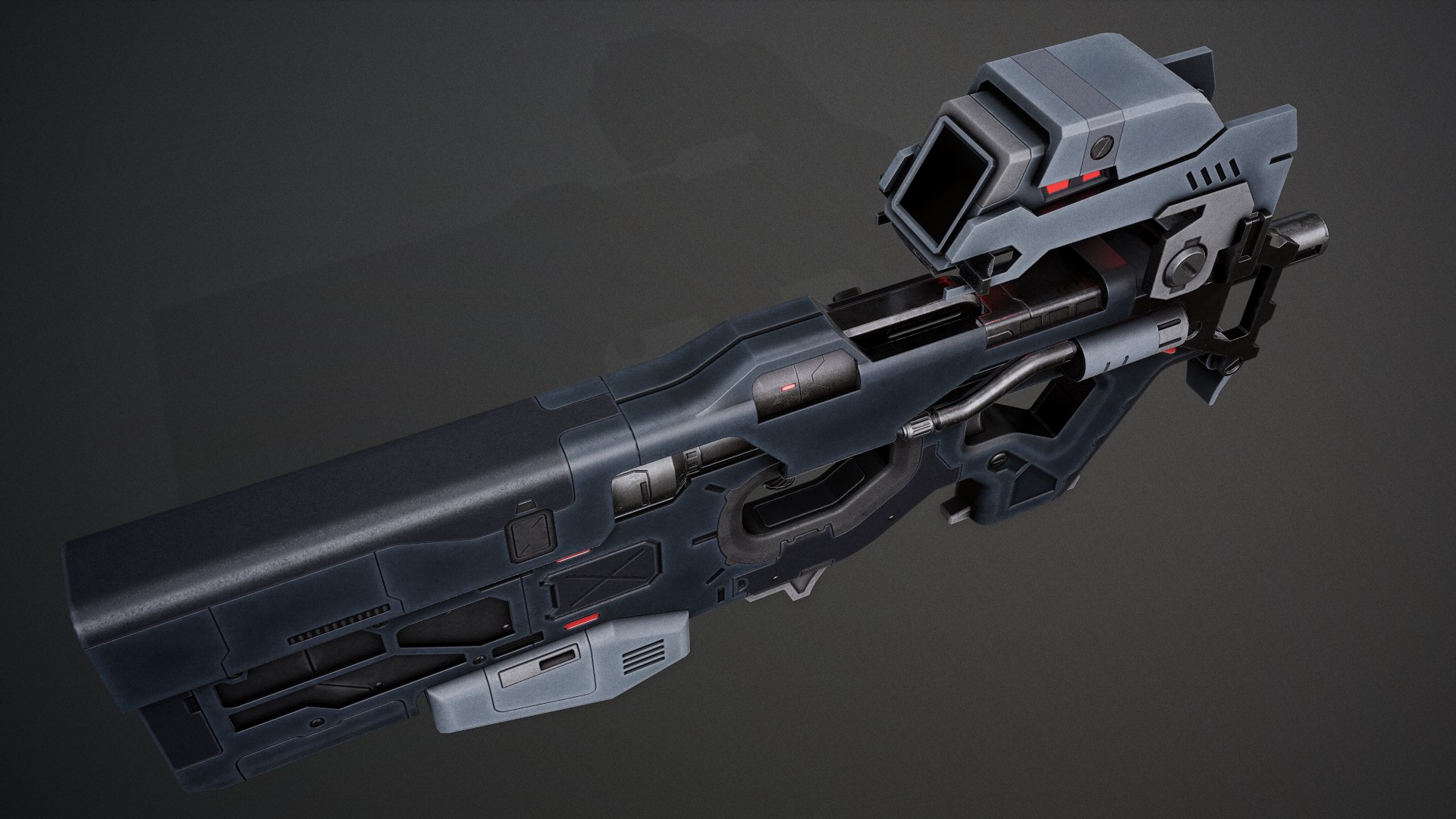 3D Futuristic P90 Model - TurboSquid 1580496