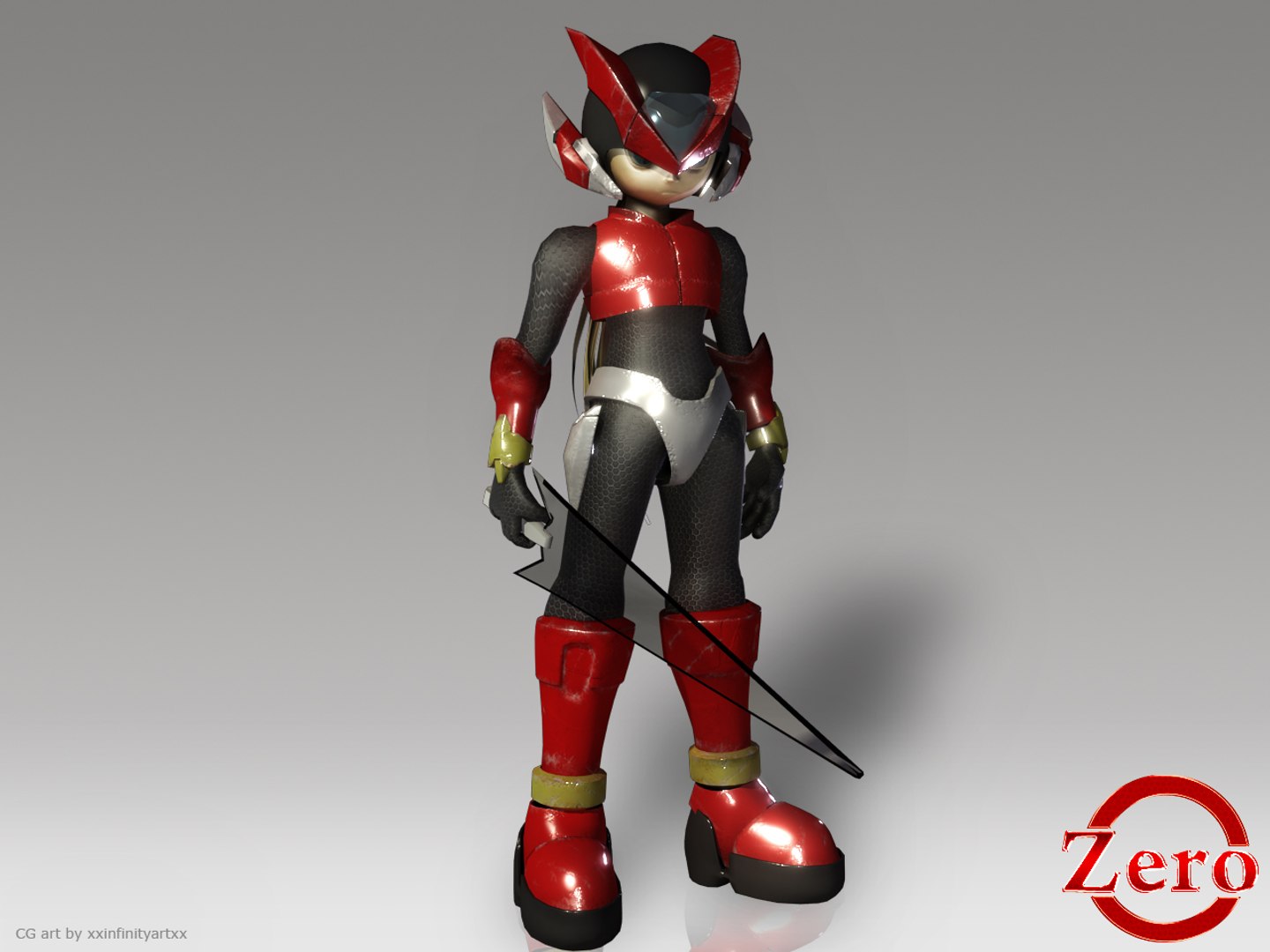 3d Megaman Zero Model
