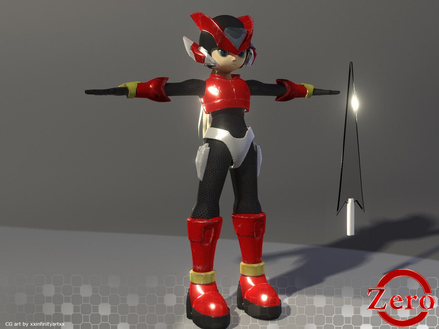 3d Megaman Zero Model