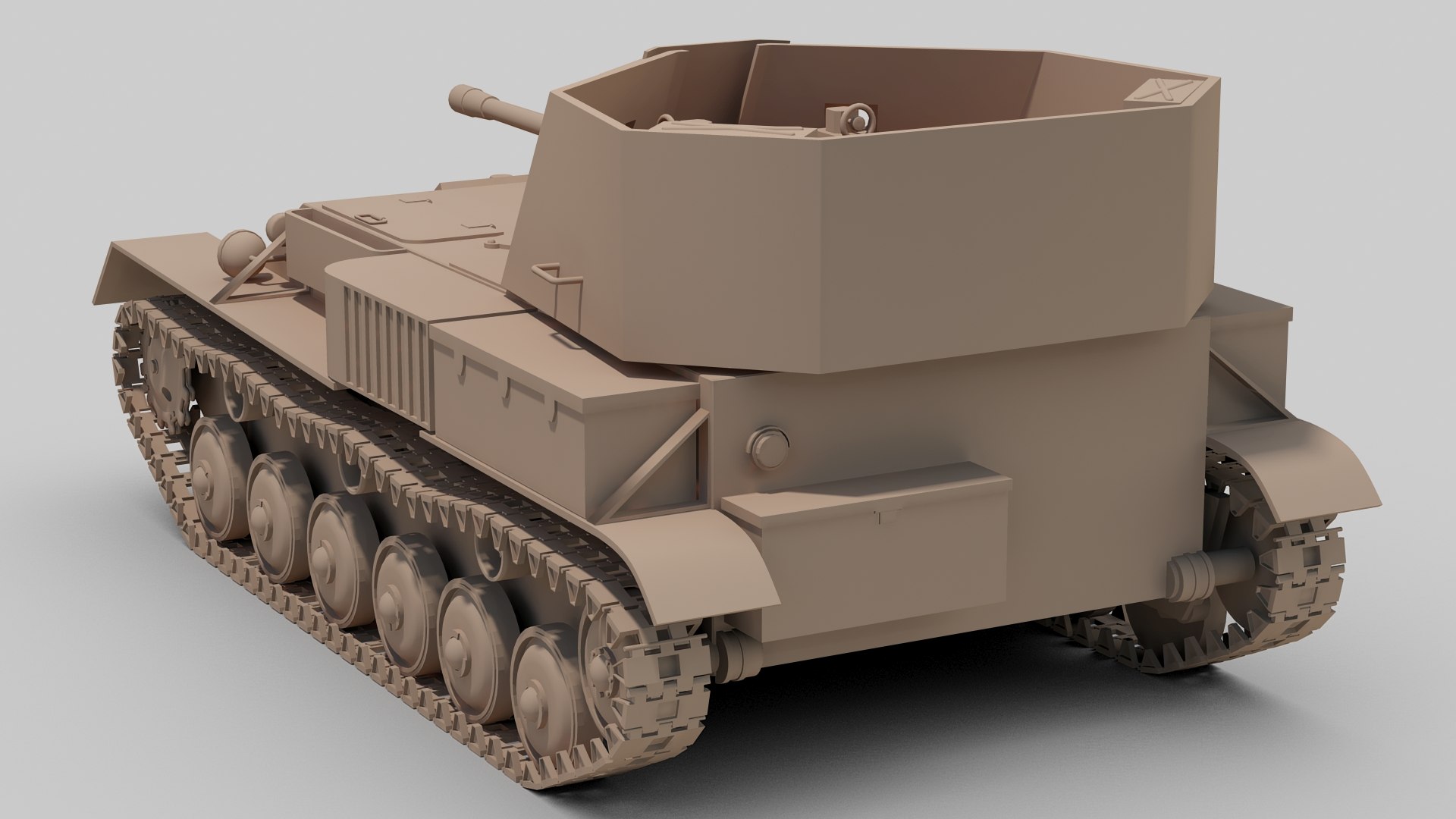 3D Ww2 Zsu 37 Gun - TurboSquid 1700757