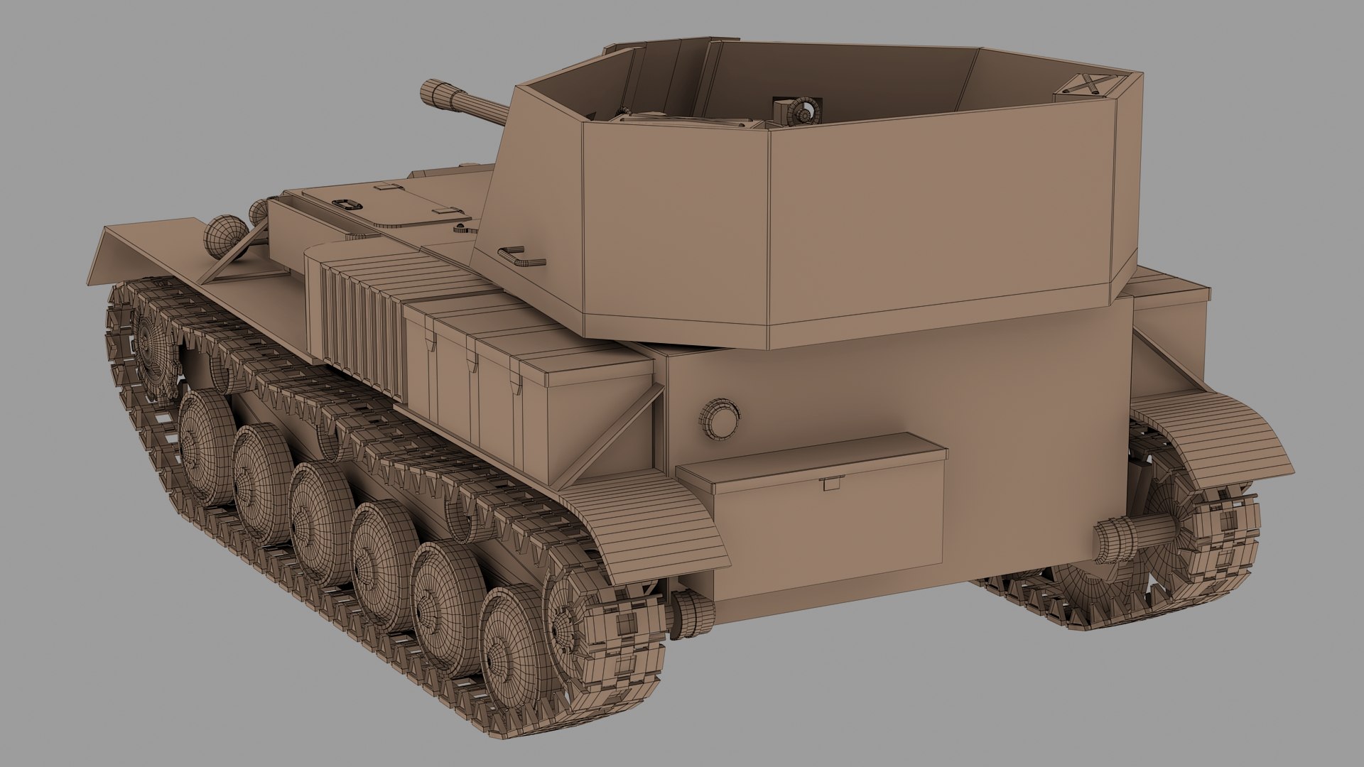 3D Ww2 Zsu 37 Gun - TurboSquid 1700757