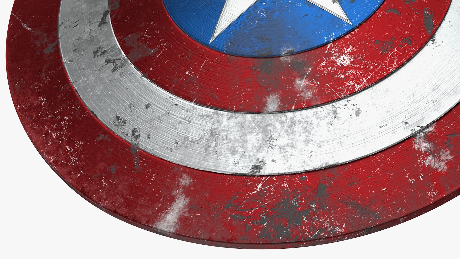 Captain America Damaged Shield 3D - TurboSquid 1452134