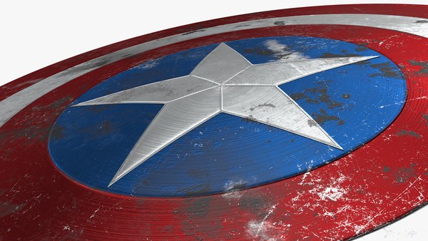 Captain america damaged shield 3D - TurboSquid 1452134