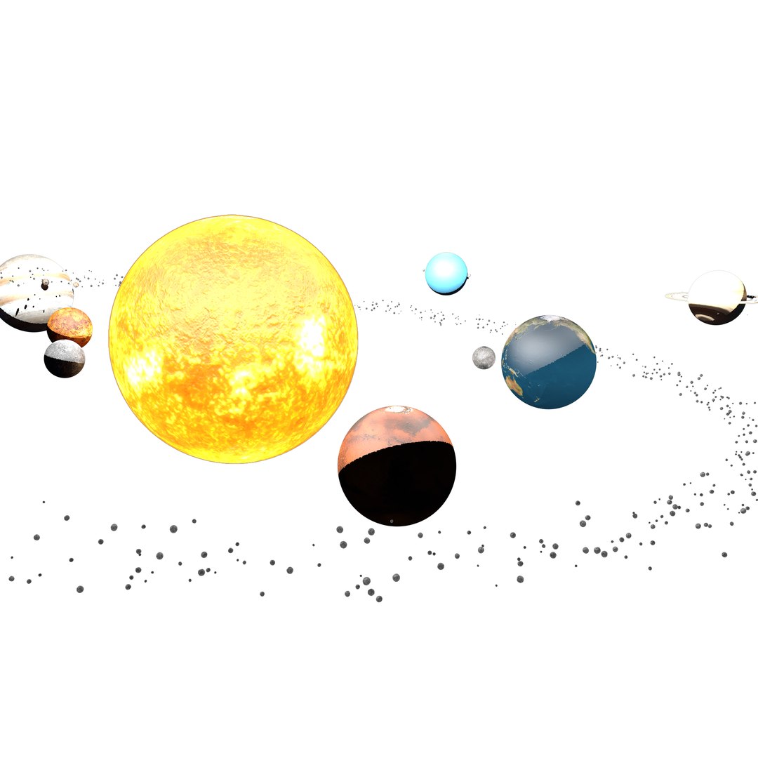 3d Model Of Solar Moons