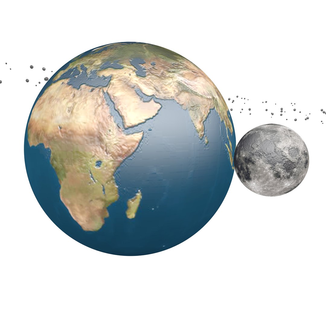 3d Model Of Solar Moons