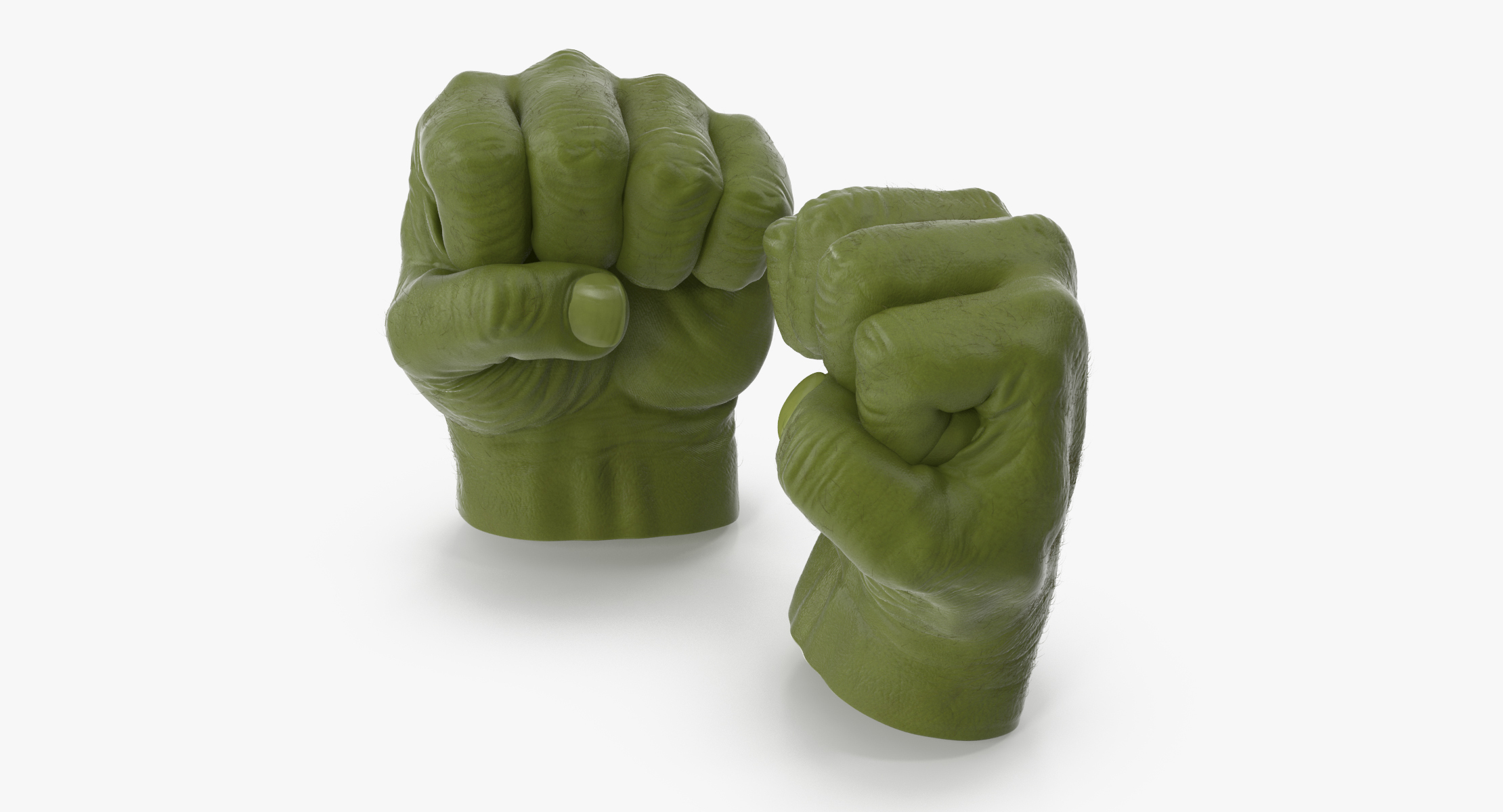 3d model of hulk hands