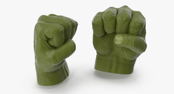 3d model of hulk hands