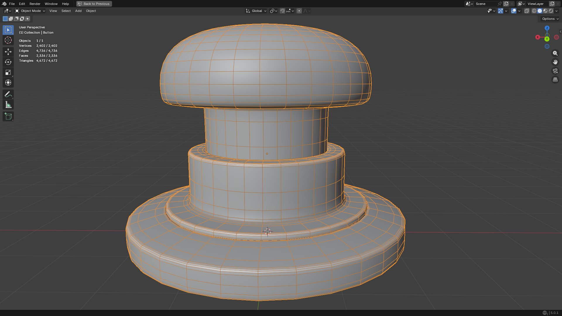 Push Button PBR 3D - TurboSquid 2515476