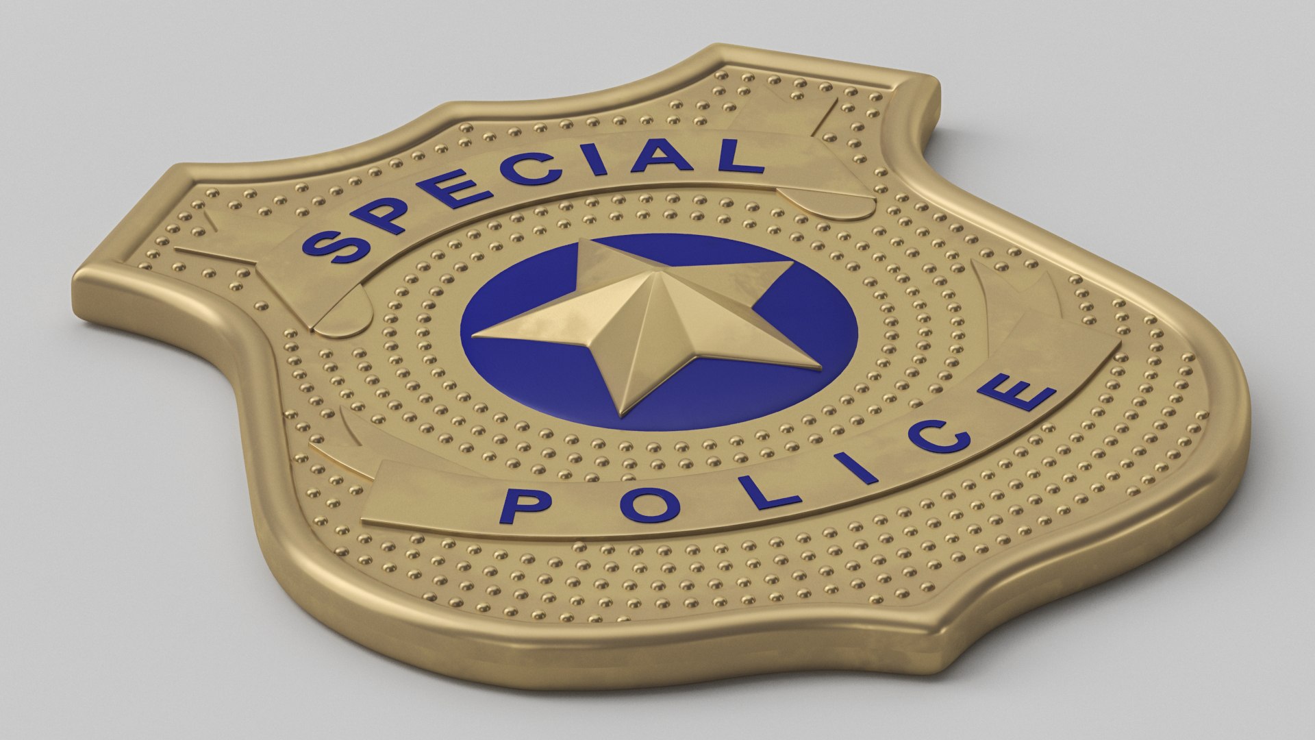 Police Badge 04 Model - TurboSquid 1875106
