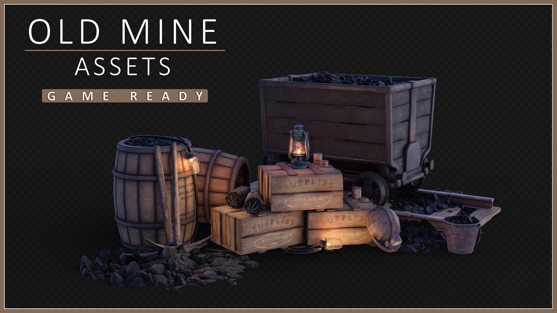 Old Mine Assets model - TurboSquid 1803055