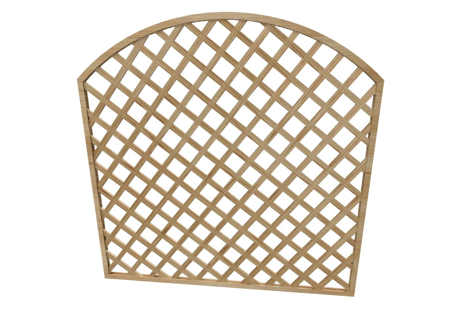 3D Wooden panel trellis arc - TurboSquid 1967487