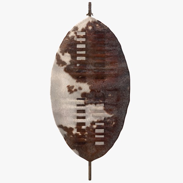 modelo 3d Zulu War Isihlangu Cow Hide Battle Shield - TurboSquid 1193185